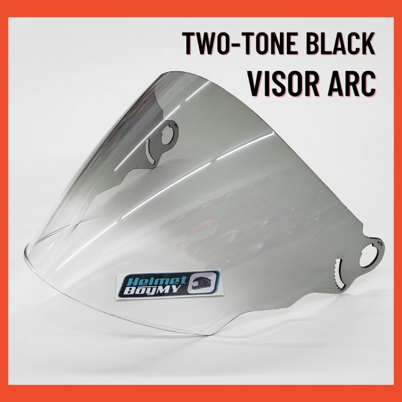VISOR ARC RITZ 2 TONE / TWO TONE BLACK/WHITE | Shopee Malaysia