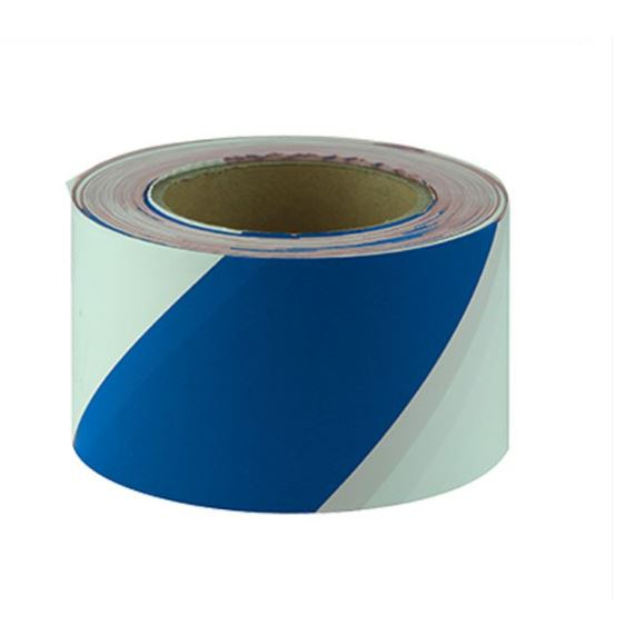 3"/ 75MM BARRICADE TAPE BLUE WHITE 100 METER / BLUE WHITE TAPE ...