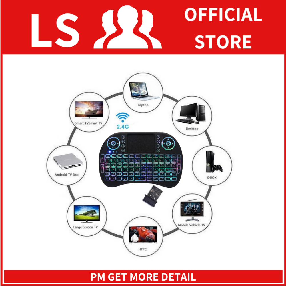 Ready Stock i8 Mini Wireless Keyboard With Touchpad PC, Google Android ...