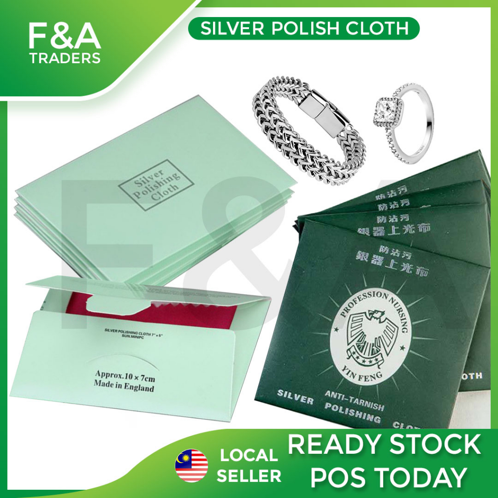 Silver Jewellery Cleaning Polishing Cloth / Cleaning Cloth / Kain Lap ...