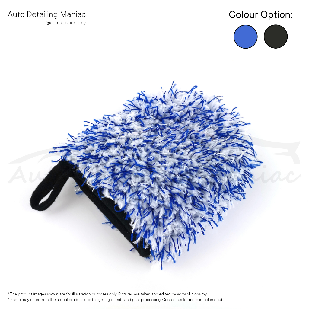 Mini Wheel Mitt (Cuff-less) Microfiber Rim Cleaning Wash Mitt Wheel ...