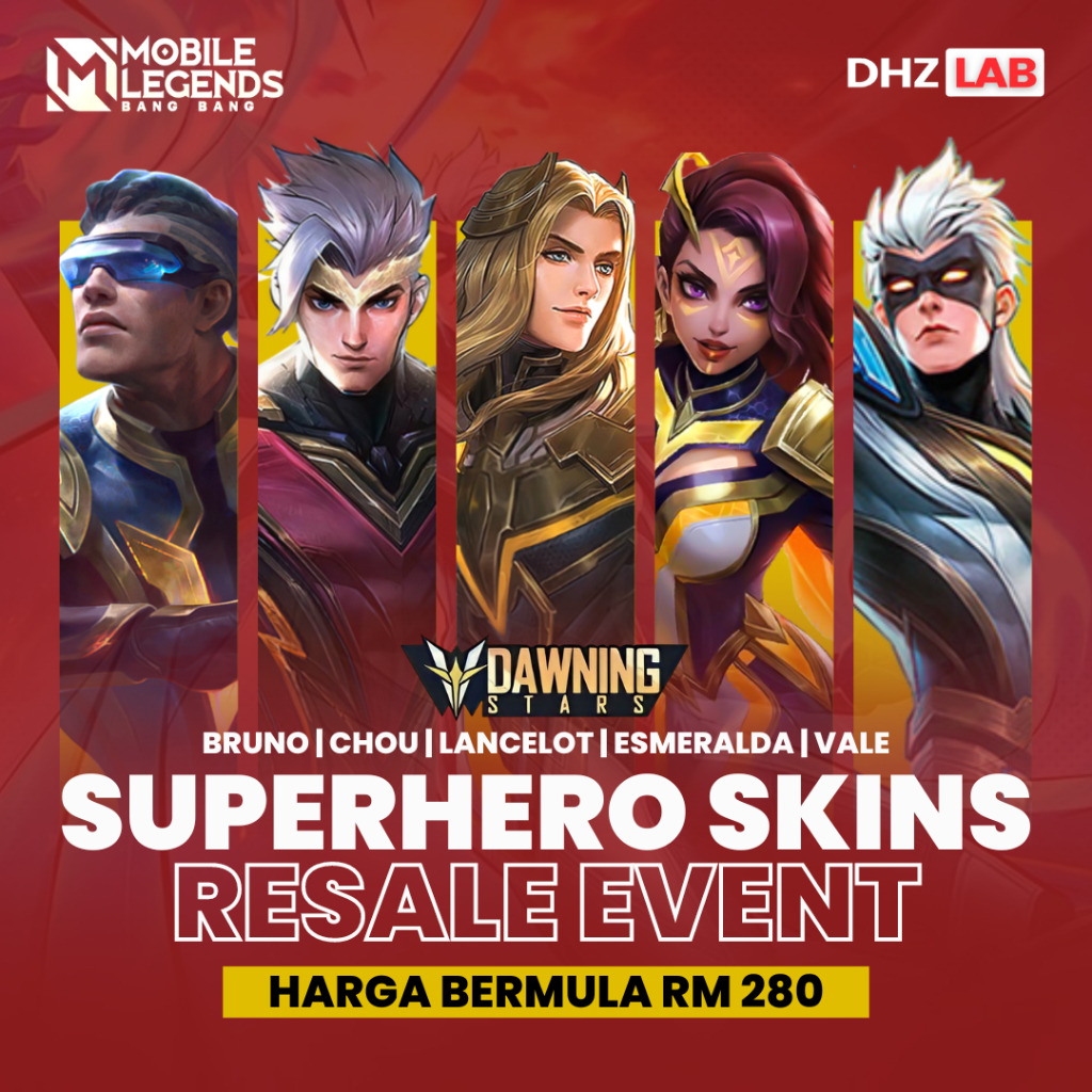 Joki Event Superhero Dawning Stars Skin Return 2023 | Shopee Malaysia