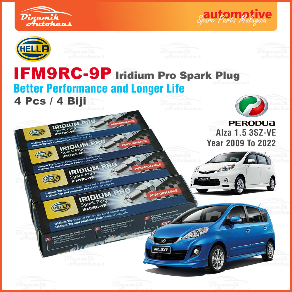 Perodua Alza 1.5cc 3SZVE Year 2009 To 2022 Hella Iridium Pro ...