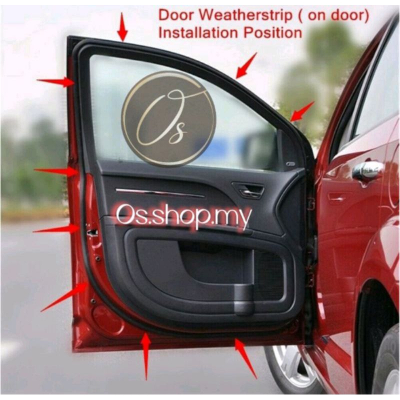 Toyota VIOS ncp42 2003 -2007 door rubber seal weatherstrip getah pintu ...