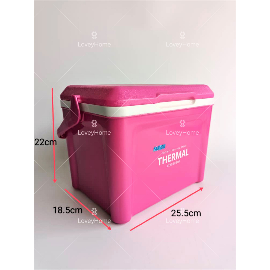 Matsu Rectangle Cooler Box Ice Bucket Picnic Camp Fishing Tong Ais ...