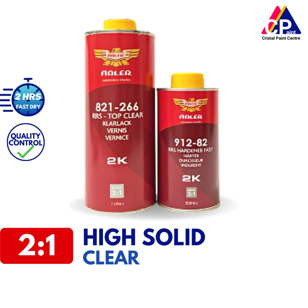 ADLER 821-266 2K 2:1 High Solid Fast Dry Clear | Shopee Malaysia
