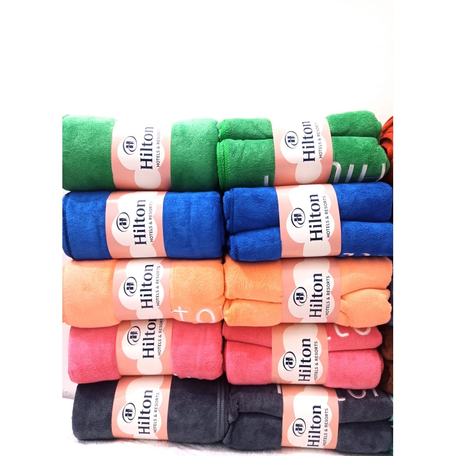 HOTEL DAN RESORT PREMIUM MICROFIBER READY STOCK QUALITY HILTON TOWEL ...