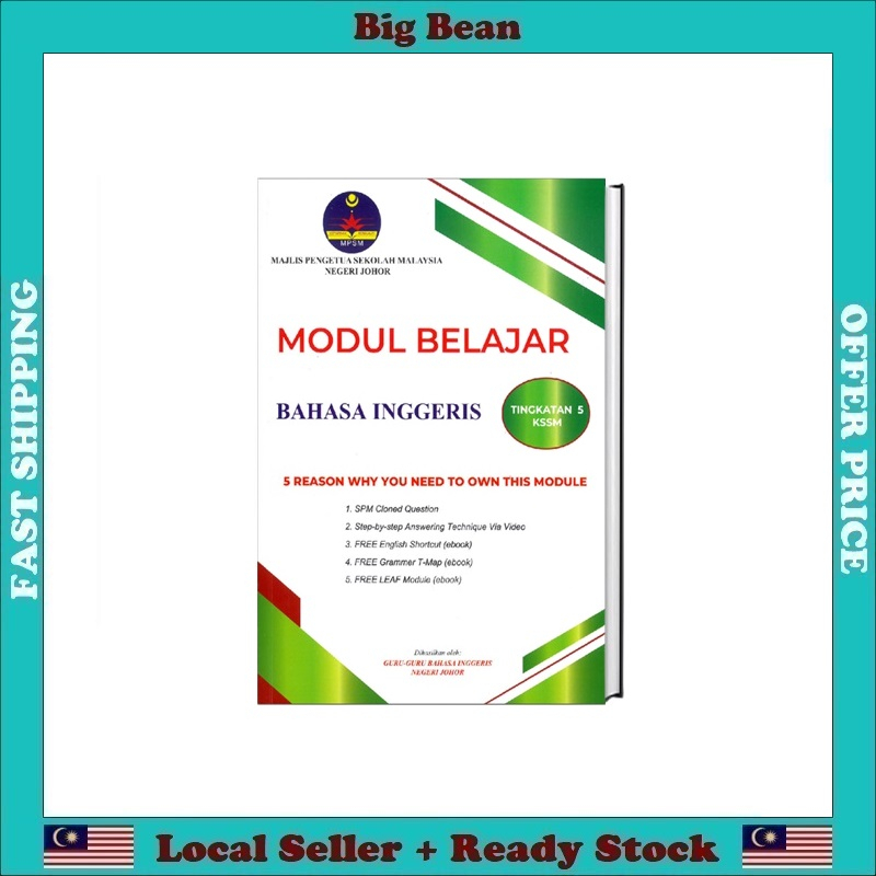 Buku Modul Belajar Bahasa Inggeris Tingkatan 5 Koperasi KKGLM Malaysia ...