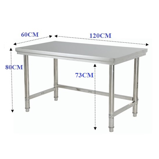 MEJA BUDGET STAINLESS STEEL 100&120CM不锈钢工作枱WORK TABLE WORK BENCH /MEJA ...
