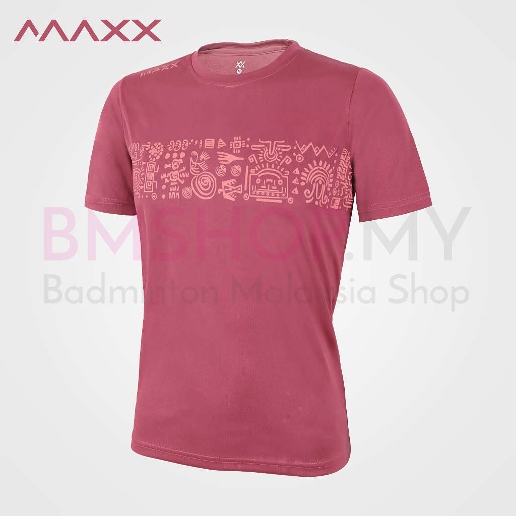 MAXX Shirt Graphics Tee Jersey MXGT072 (BRICK RED) | Shopee Malaysia