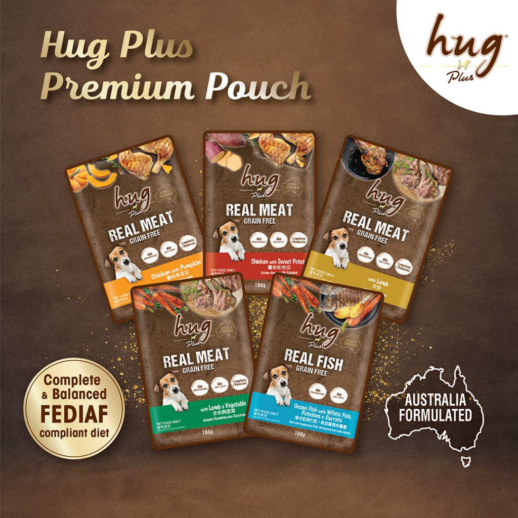 Hug Plus Dog Wet Food Pouch 100g (New Packaging) | Shopee Malaysia