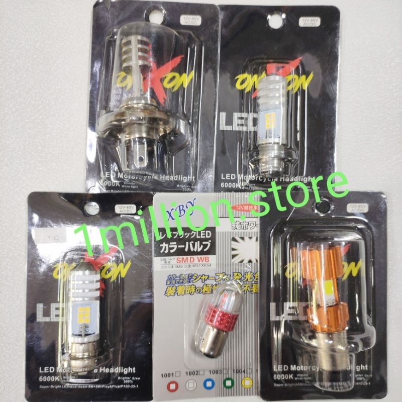 BULB MENTOL LAMPU FRONT DEPAN BELAKANG LED EX5 DASH 135LC Y15 FZ150 SYM ...