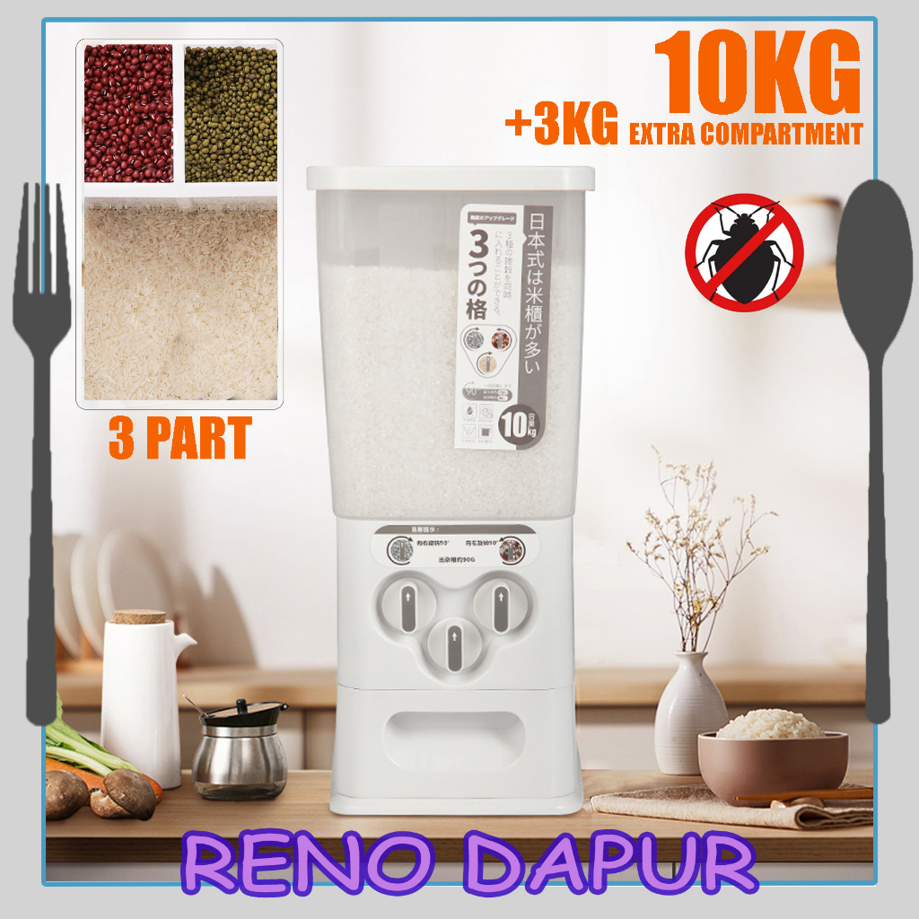 Clearance Sales🔥 13KG Rice Storage BOX Rice Storage Bin Rice Bucket ...