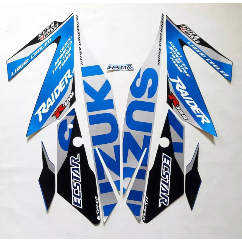 Suzuki Raider R150 FI Sticker Set Stripes | Shopee Malaysia