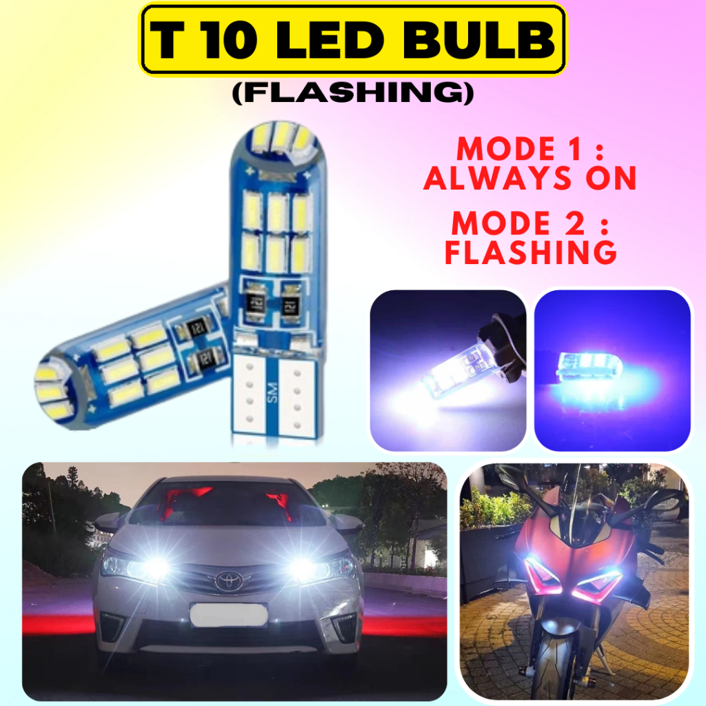 T10 15 LED BULB FLASH Kelip Car Motor Head Small Lamp Lesen Plate Brake ...