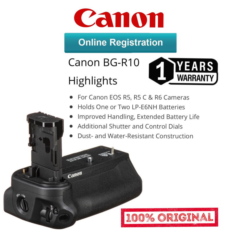 (CANON MALAYSIA SET)Canon BG-R10 battery grips for canon eos R5 R5C R6 ...