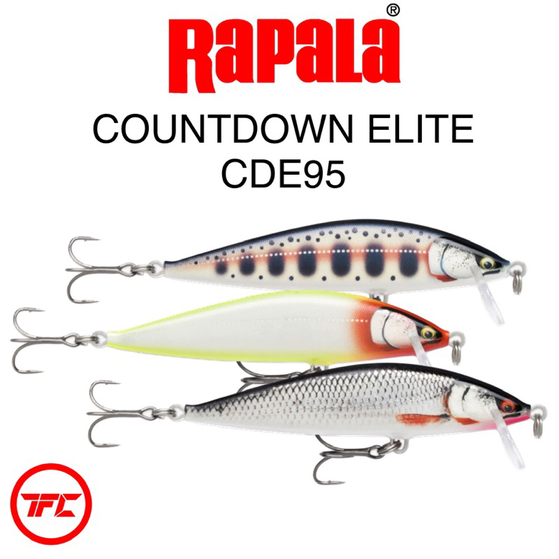 RAPALA Countdown Elite 95 CDE95 Legend 2.0 Fishing Lure Bait Sinking 9.5cm | Shopee Malaysia