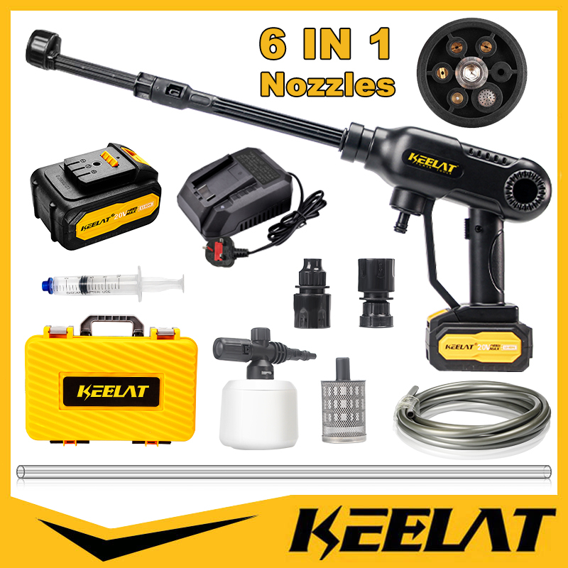 Keelat Water Jet Cordless High Pressure Car Wash Electric Car Washer ...