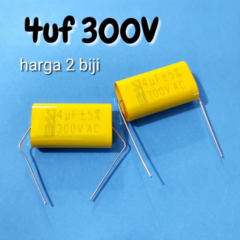 4uf 300Vac Pcb board capacitor ceiling fan capacitor kapasitor kipas ...