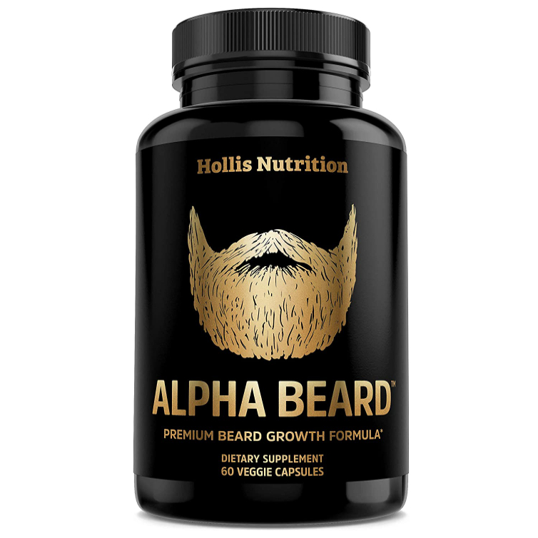 ALPHA BEARD Growth Vitamins | Biotin 10K MCG, OptiMSM®, goMCT®, BioPerine®, Collagen | Beard and ...