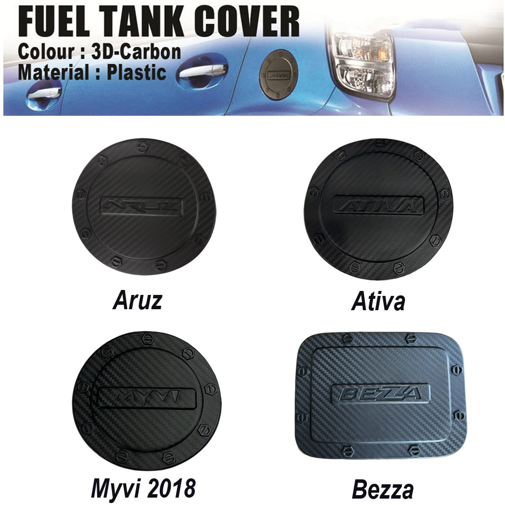 3D Carbon Fuel Tank Cover With Double Tape Perodua Myvi 2018 Ativa Aruz ...