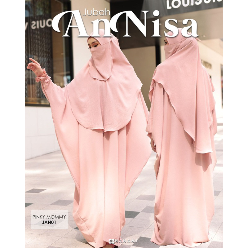 (Baru) JUBAH AN-NISA l Jubah + Khimar + Niqab ️ Hijabs by Hanami ...