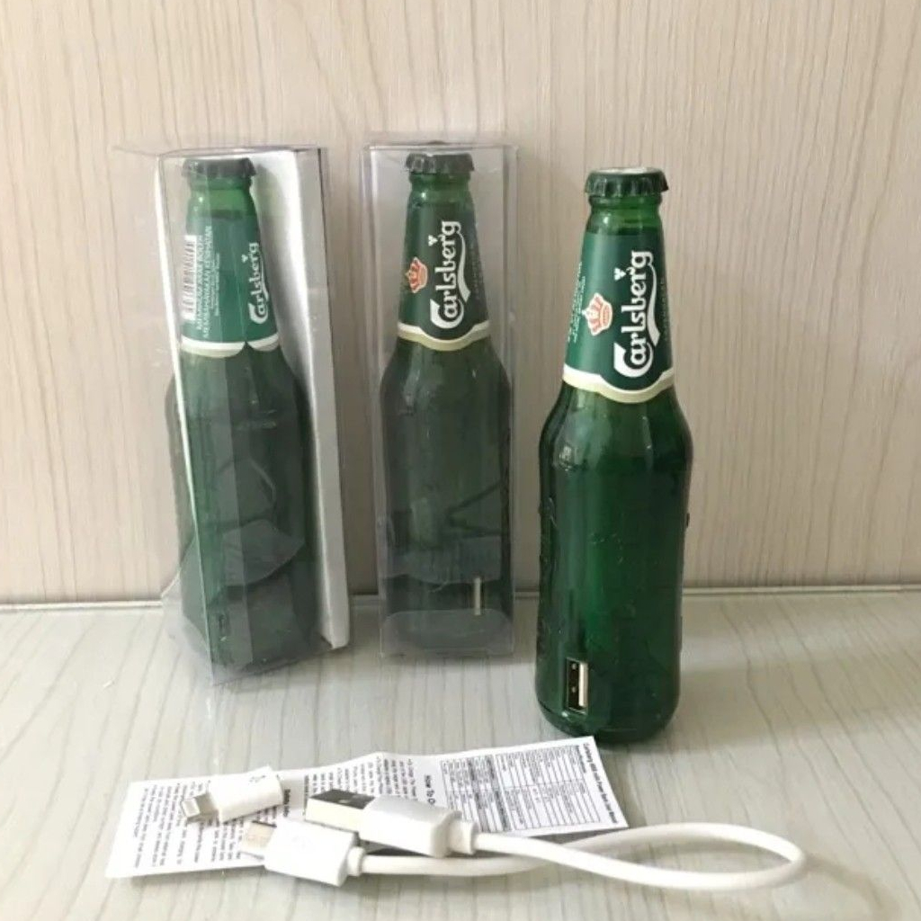 Carlsberg Miniature Beer Bottle-Shape Power Bank Powerbank | Shopee ...