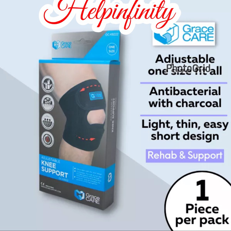 Grace Care Adjustable Knee Support GC-KB222 (1 Size Fit All) | Shopee ...