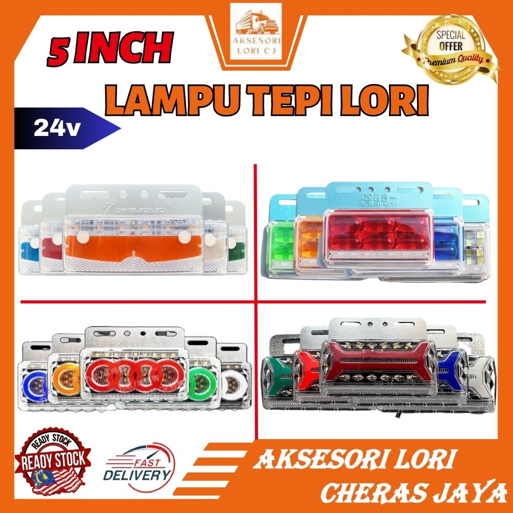 AKSESORI LORI CHERAS JAYA LORI LAMPU TEPI 24V SIDE MARKER LAMP 24V ...