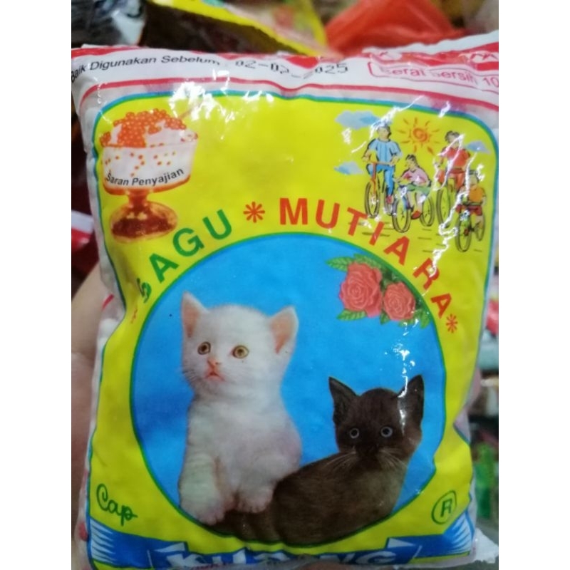 SAGU Mutiara Cap Kucing 100g bahan bikin BUBUR, CENDOL & KUE | Shopee ...