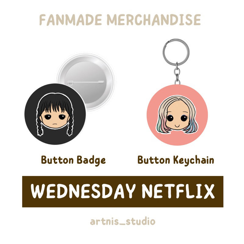 Wednesday Netflix Fanmade Merchandise | Shopee Malaysia