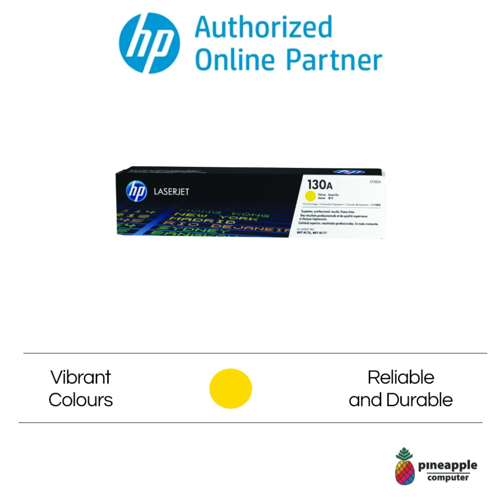 HP 130A Yellow Original LaserJet Toner Cartridge CF352A | Shopee Malaysia