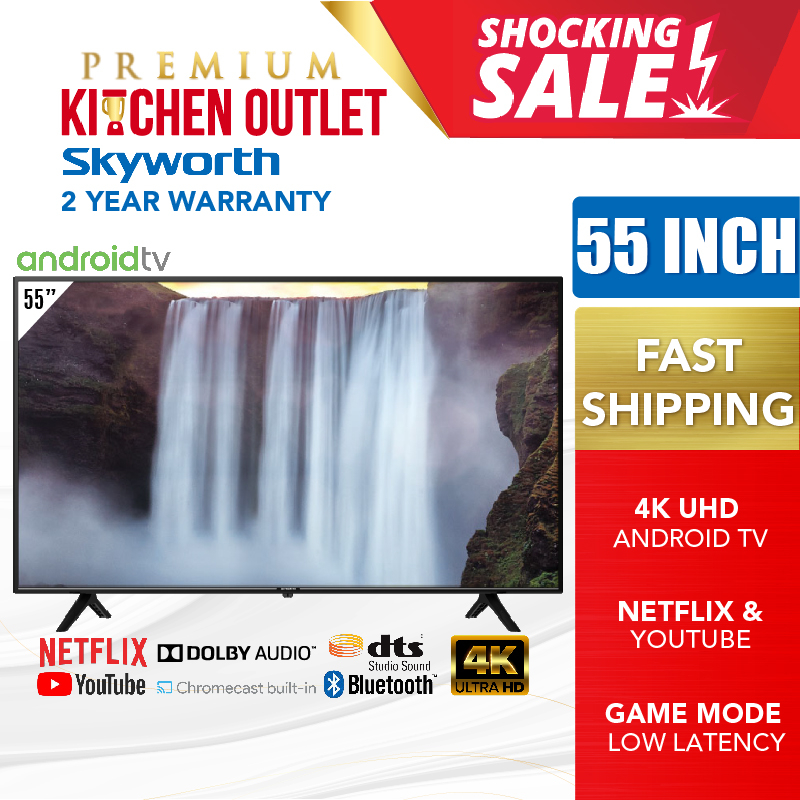 Skyworth 4K UHD Android TV 65" 65SUC6500 | 55" 55SUC6500 | 70 Inch 4K UHD Google TV 70SUE7600 ...
