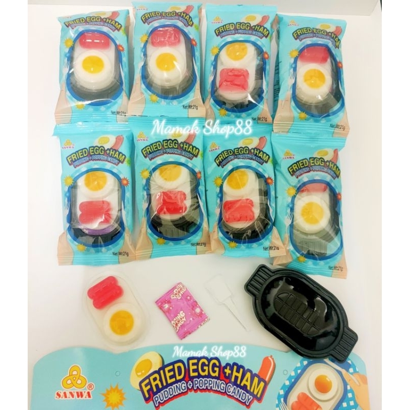 Diy Fried Egg+Ham Pudding+Popping Candy (HALAL) | Shopee Malaysia