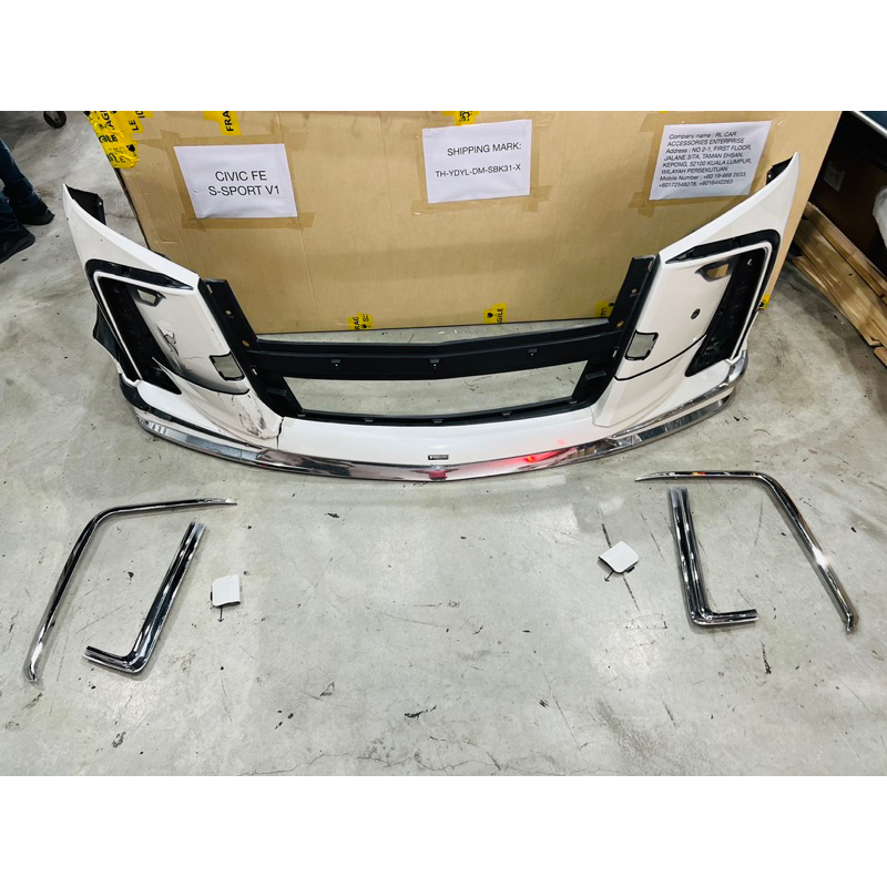 Toyota Alphard 2018 2019 2020 2021 front bumper chrome garnish towing ...