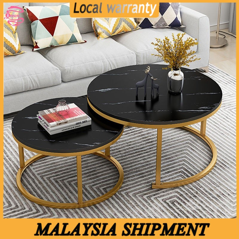 2in1 COFFEE TABLE / MEJA KOPI RUANG TAMU / Nordic round coffee table ...