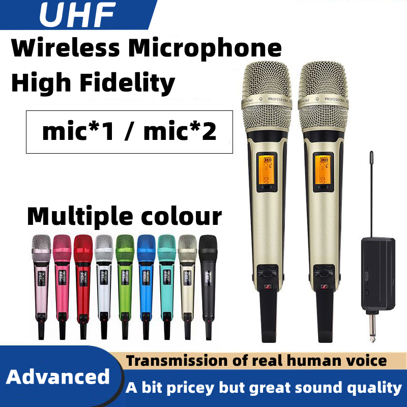 Professional UHF Wireless microphone outdoor home karaoke mic universal microphone live sound ...