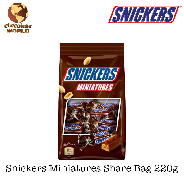 Snickers Miniatures Share Bag 220g (Made in Netherlands) | Shopee Malaysia