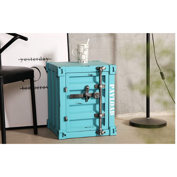 🔥Ready Stock🔥 Container Industrial Vintage Style Side Table Container ...