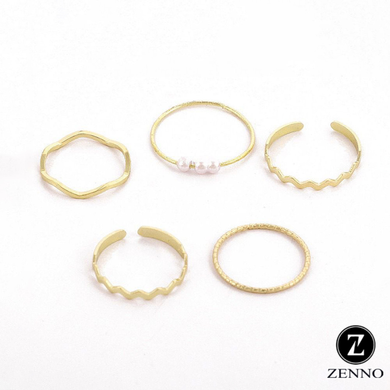 (3pcs/5pcs RING SET)Adjustable Simple Black Silver Ring Set Unisex Vintage Rings Men Women Ins ...