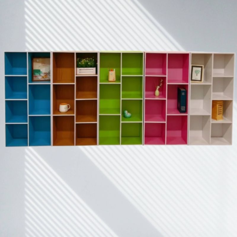 Rak Buku 7 Tingkat/7 Tier Wooden Multipurpose Rack Book Self | Shopee ...