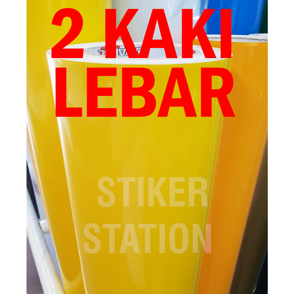 2 KAKI LEBAR STICKER - 2 FT CUTTING STICKER Oracal 651 Sticker Factory ...
