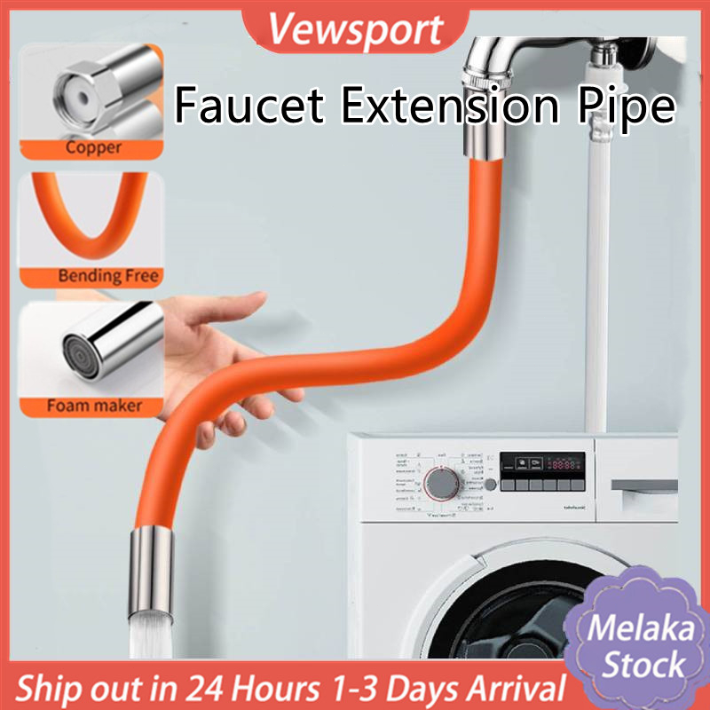 30-50cm Adjustable Water Tap Extension 360 Rotate Faucet Extension ...