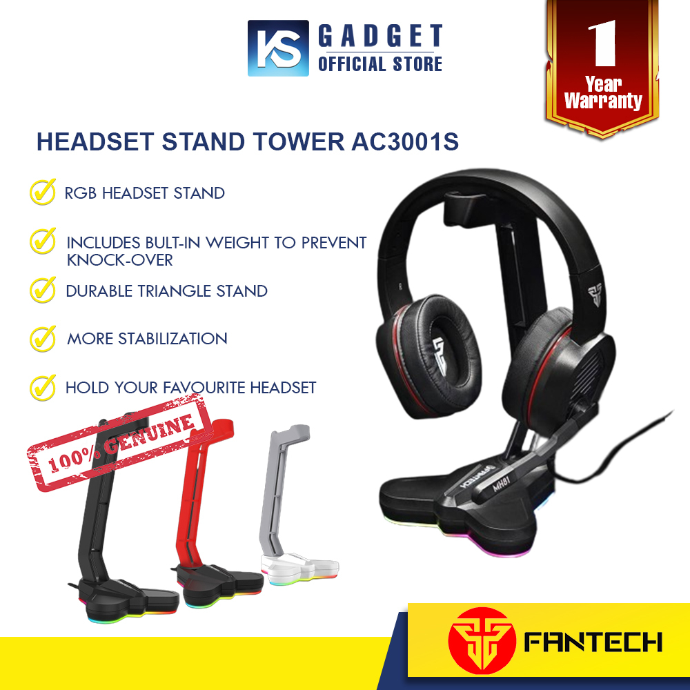 FANTECH HEADSET HEADPHONE STAND AC3001S / AC304 Pro RGB LIGHTING BASE ...