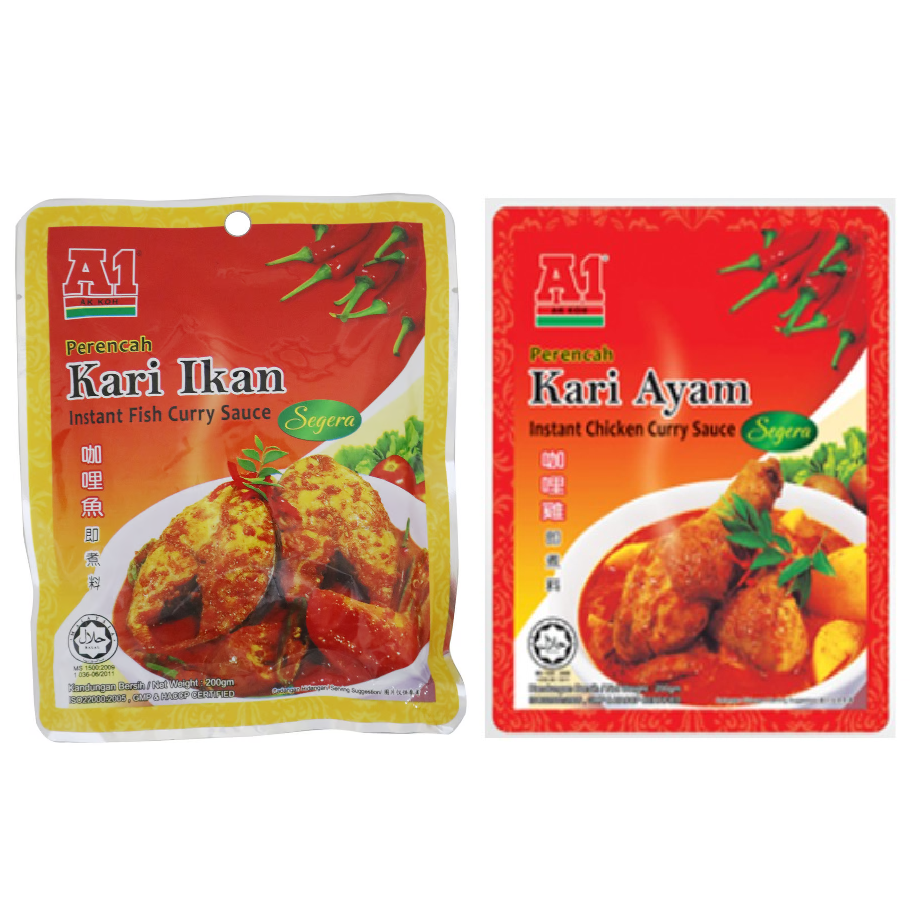A1 INSTANT CHICKEN / FISH CURRY PASTE 200G | Shopee Malaysia