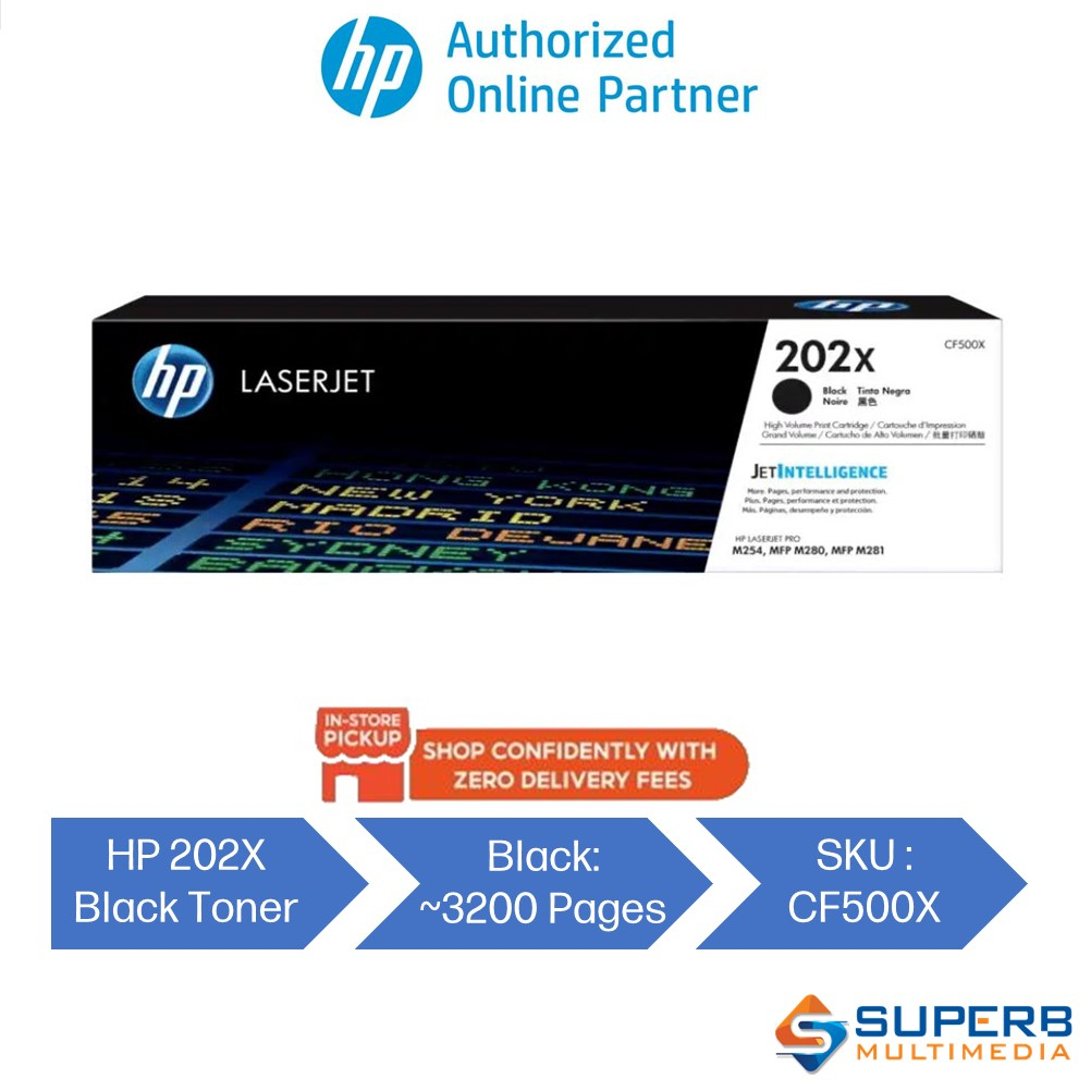 HP 202X CF510x CF511x CF512x CF513x High Yield Original Toner [Black ...
