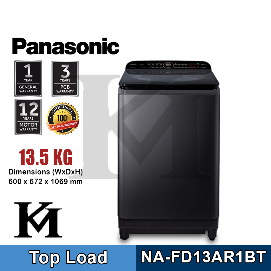 Panasonic 13.5kg NA-FD13AR1BT / NA-FD13AR1 Top Load Washing Machine ...