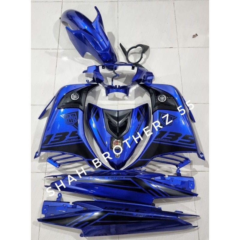 COVERSET 135LC V2/V3/V4/V5/V6/V7 BIRU CUSTOM 3D SE HITAM 🔥 | Shopee ...