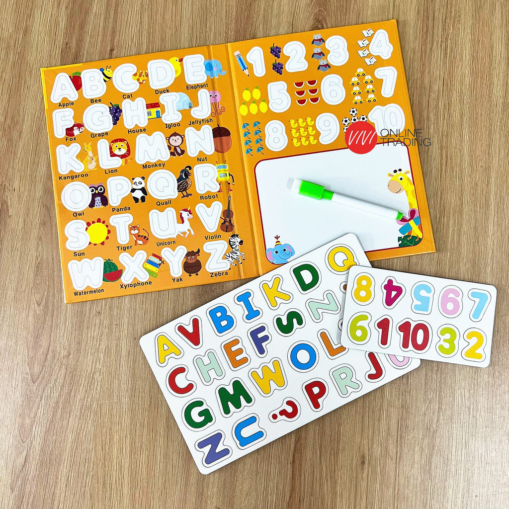 Jawi Magnetic Book Kids Early Learning ABC Magnet Book Busy Book Puzzle ...