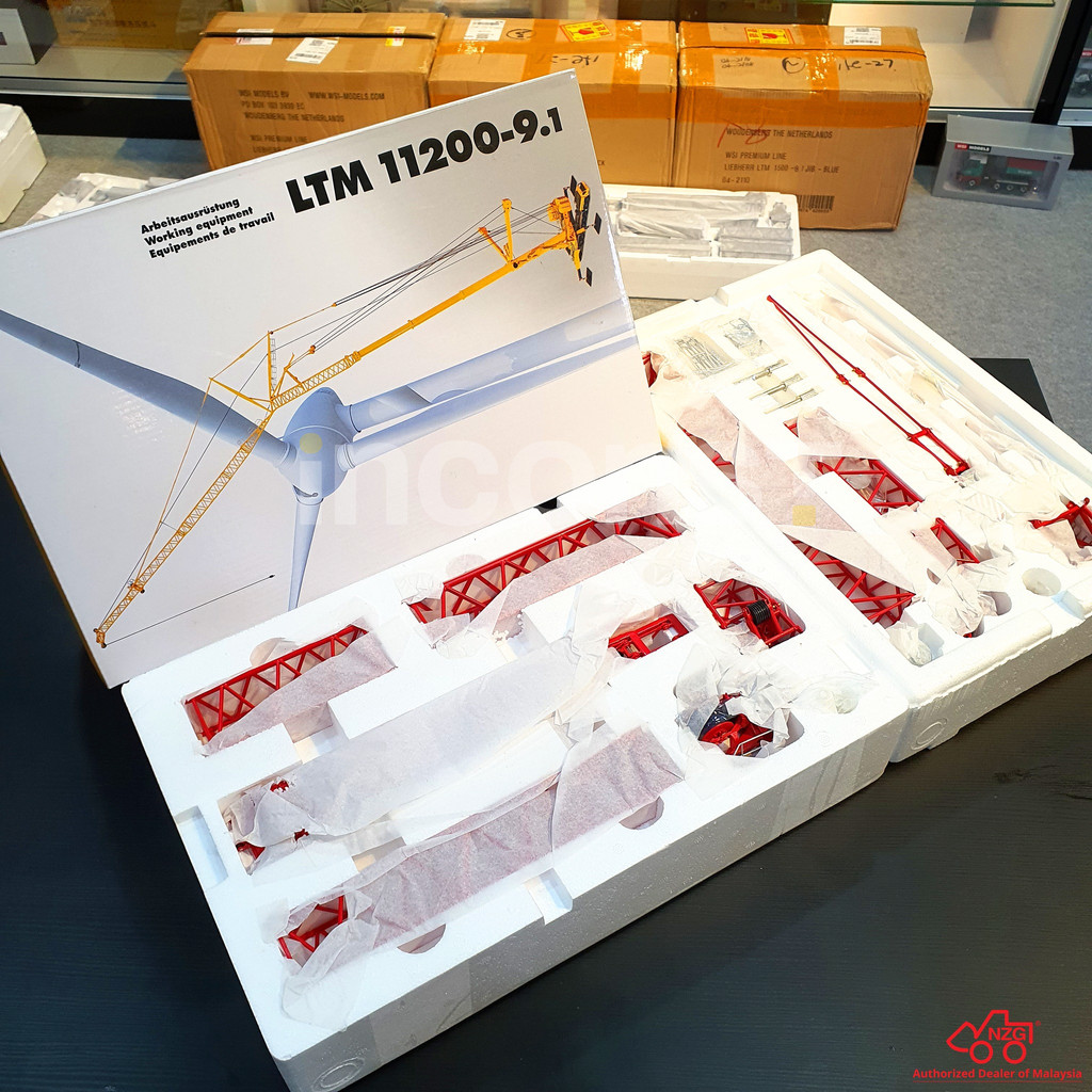 NZG Models | Liebherr LTM 11200-9.1 Mobile Crane - Luffing Jib 54m ...